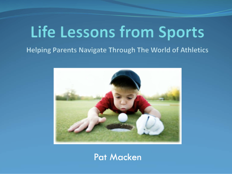 Thank You for Joining Us @ Life Lessons from Sports | PIFE - Pacific ...